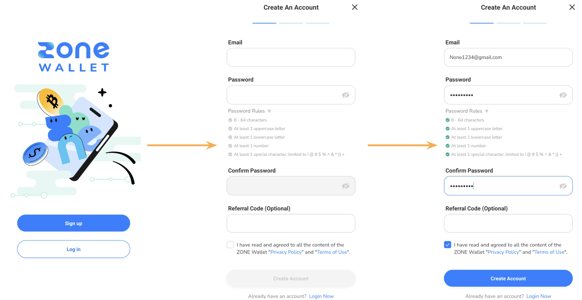 How to Register an Account｜ZONE Wallet – ZONE Wallet Support